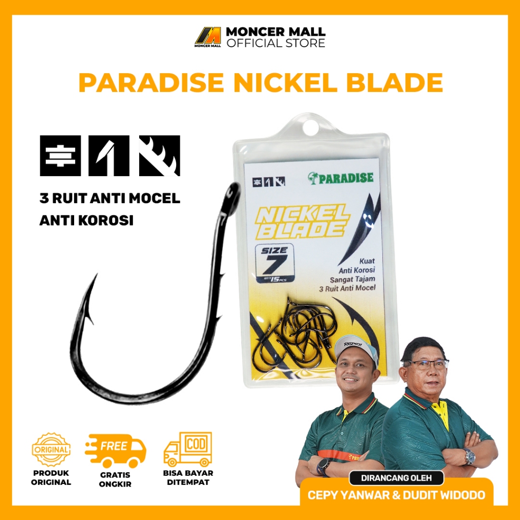Jual Kail Paradise Nickel Blade Tajam 3 Ruit Anti Korosi Anti Mocel ...