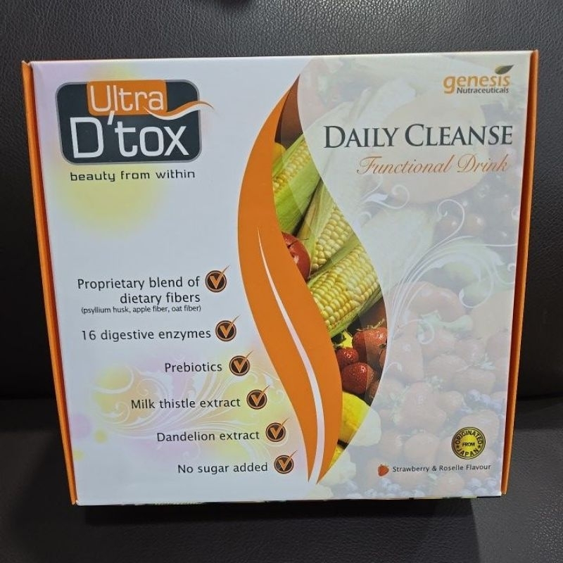 Jual Ultra D'tox Daily Cleanse 20g x 15 sachets, asli Malaysia. exp apr ...