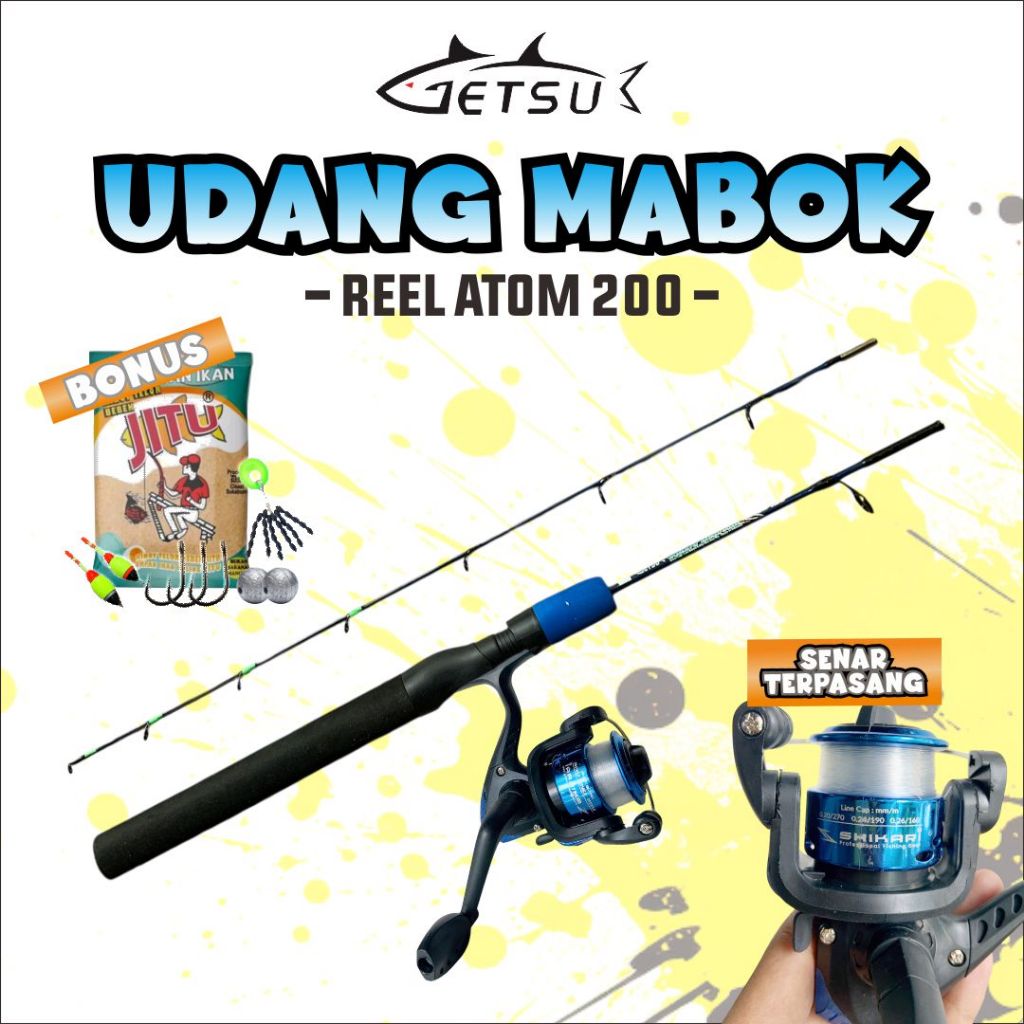 Jual Set Sepaket Joran Pancing Udang 3-5lb Lentur Cocok Untuk Mancing Ikan Kecil Fiber Solid Max ...