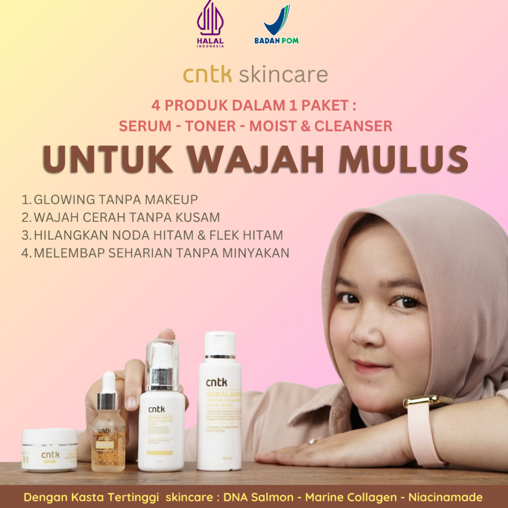 Jual CNTK Skincare Instan Glowing DNA Salmon Marine Collagen Niacinamide Kusam Flek Hitam Anti ...
