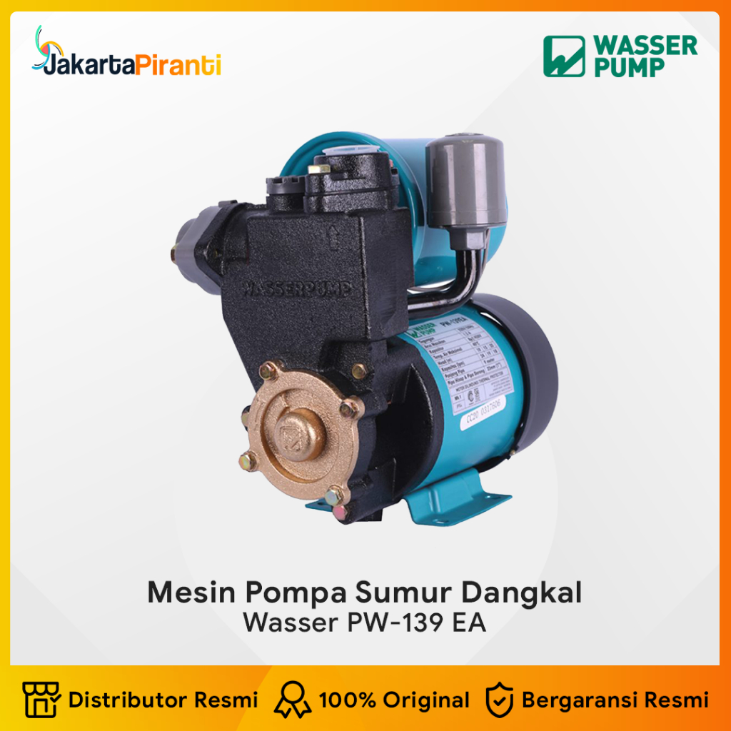 Jual Pompa air Sumur Dangkal Otomatis Wasser PW-139 EA / PW139EA / PW 139 EA | Shopee Indonesia