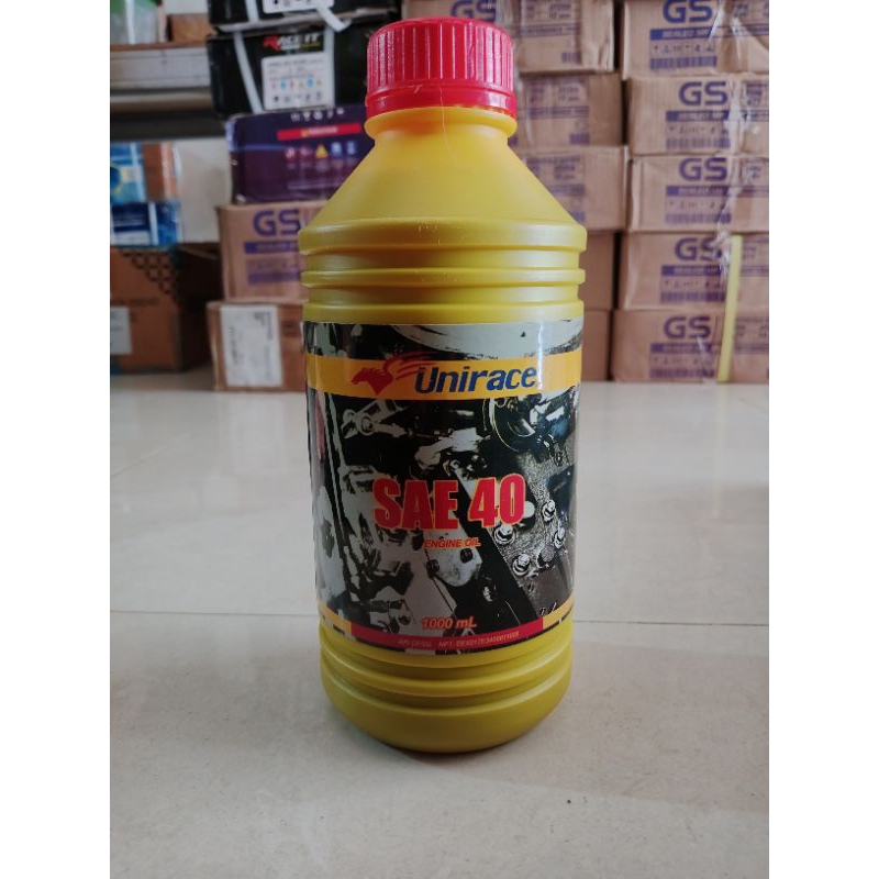 Jual Oli Unirace SAE 40 1000 ml | Shopee Indonesia