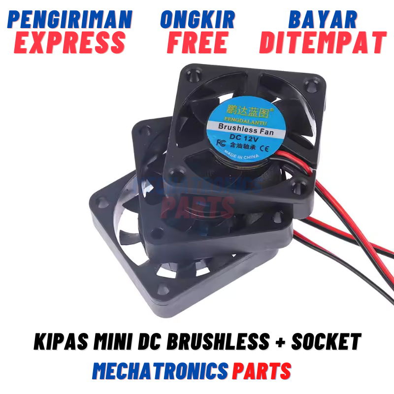 Jual Kipas Mini DC Brushless + Socket Cooling Fan Raspberry | Shopee ...
