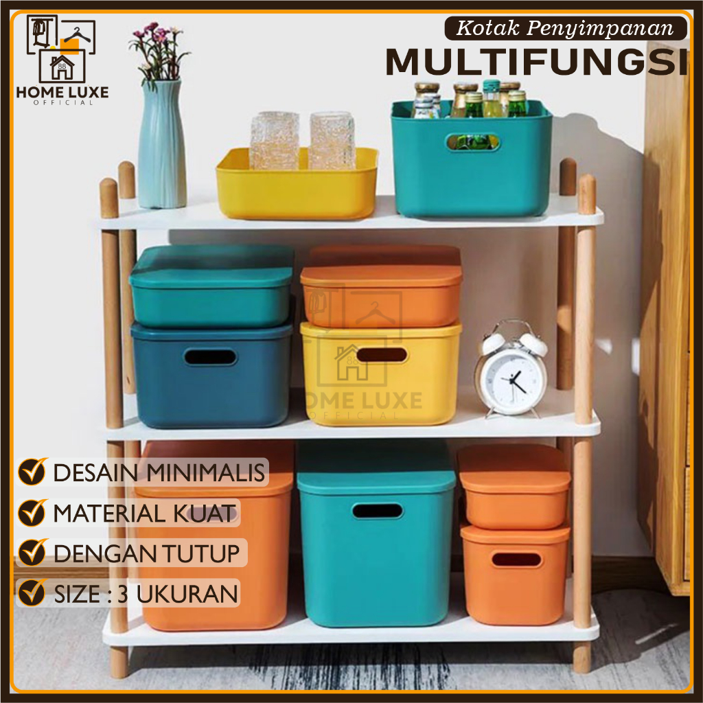 Jual HOMELUXE Kotak Penyimpanan Storage Box Kotak Organizer Keranjang Penyimpanan Serbaguna ...