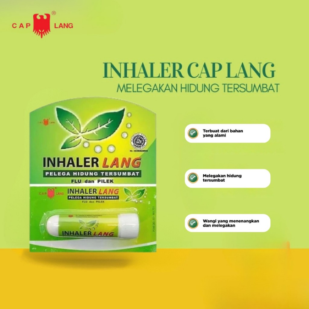 Jual MFI - Cap Lang Inhaler Lang | Netto 1.1gr | Melegakan Hidung Tersumbat | Shopee Indonesia