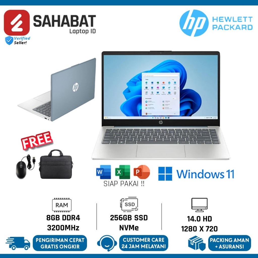 Jual Laptop Promo HP Intel I3 N305 Ram 16gb 512gb 14 Inch Windows 11 ...