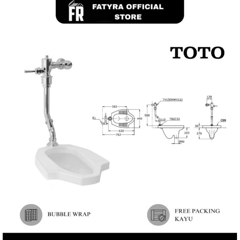 Jual Closet jongkok Toto CE9 complet set | Shopee Indonesia