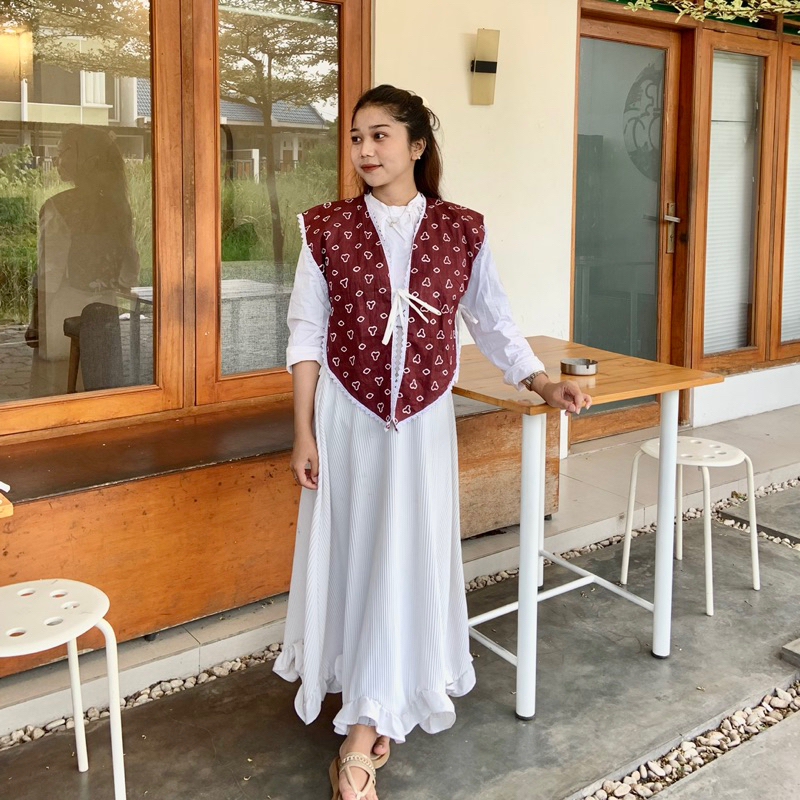 Jual rare vest batik modern vest kondangan vest terbaru | Shopee Indonesia