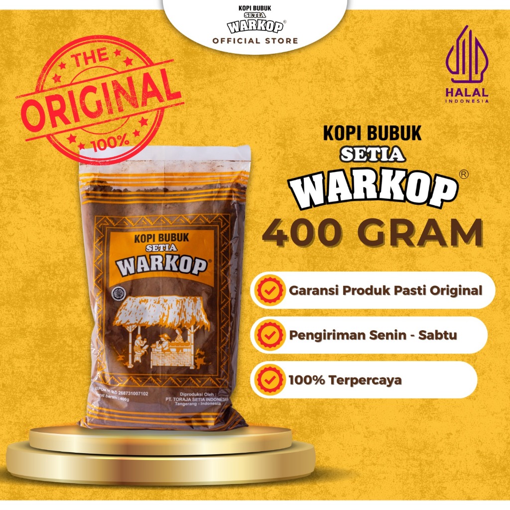 Jual Kopi Bubuk Setia Warkop 400 gram | Shopee Indonesia