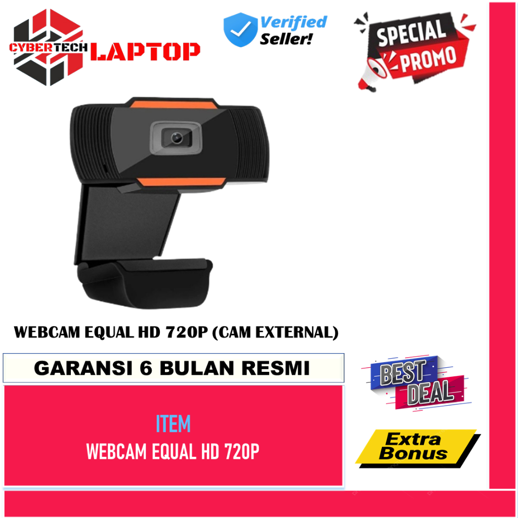 Jual Webcam Equal HD 720P - Camera External Laptop / PC | Shopee Indonesia