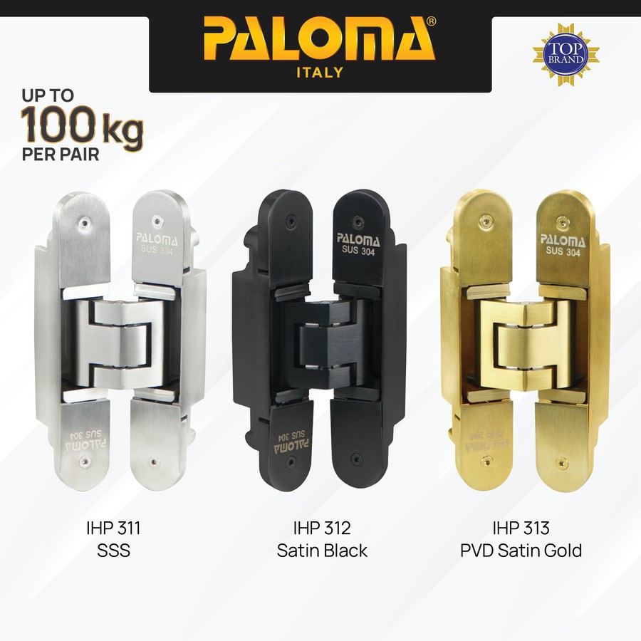 Jual PALOMA Engsel Tanam Invisible Concealed Hinge Pintu Jendela IHP 31 ...