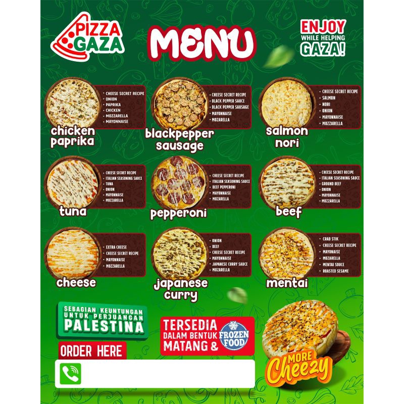 Jual Pizza Gaza Frozen Homemade Medium Small Piza | Shopee Indonesia
