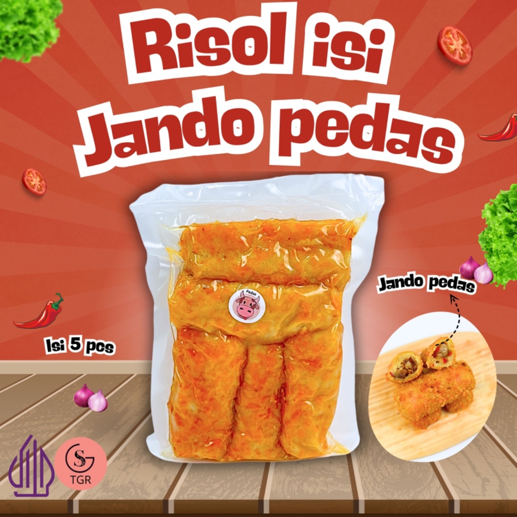 Jual RISOL JANDO PEDAS Makanan Siap Saji - ISI 5 PCS | Shopee Indonesia