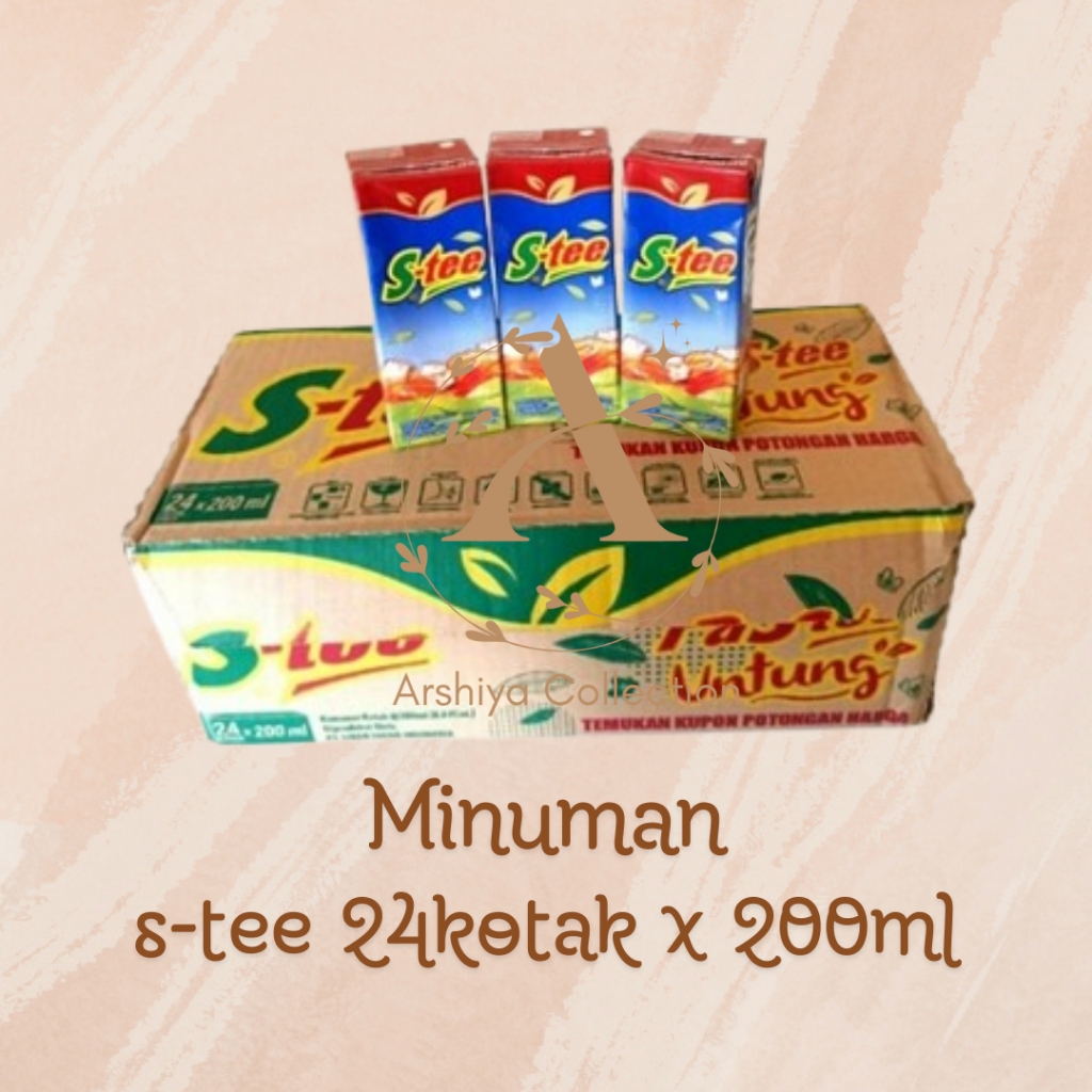 Jual Minuman S-tee Kemasan Teh Kotak 200ml 1 Dus S tee (isi 24 pcs ...
