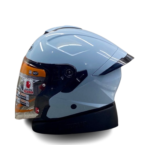 Jual Helm INK TERRA 2 Steel Blue II Helm Half Face Original SNI Paket ...