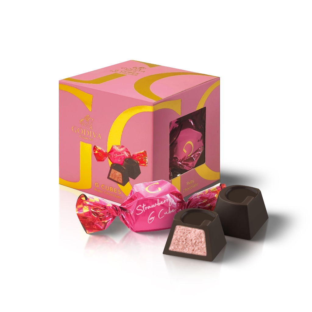 Jual Godiva New Ruby Chocolate G Cubes 5pcs | Shopee Indonesia