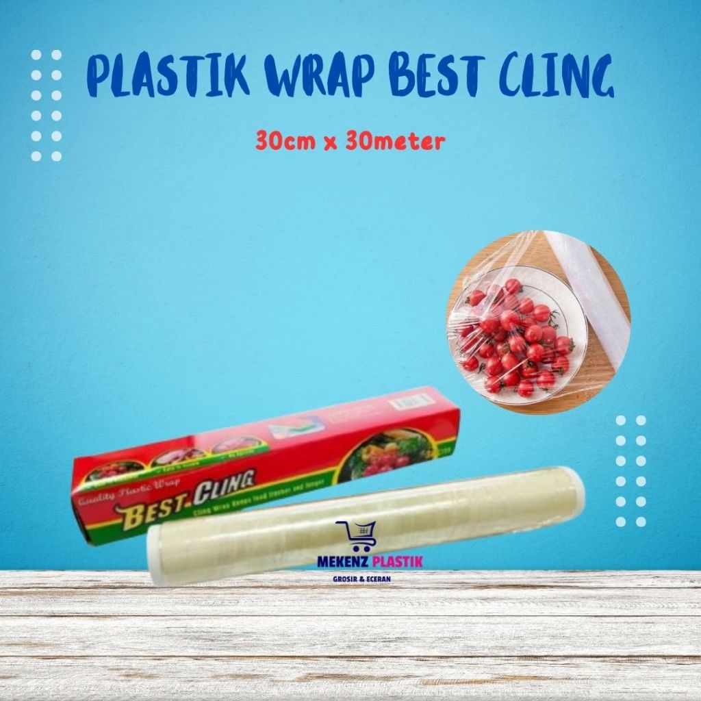 Jual Plastik Wrap Best Cling 30 cm l Plastik Wrapping Makanan l Plastic ...