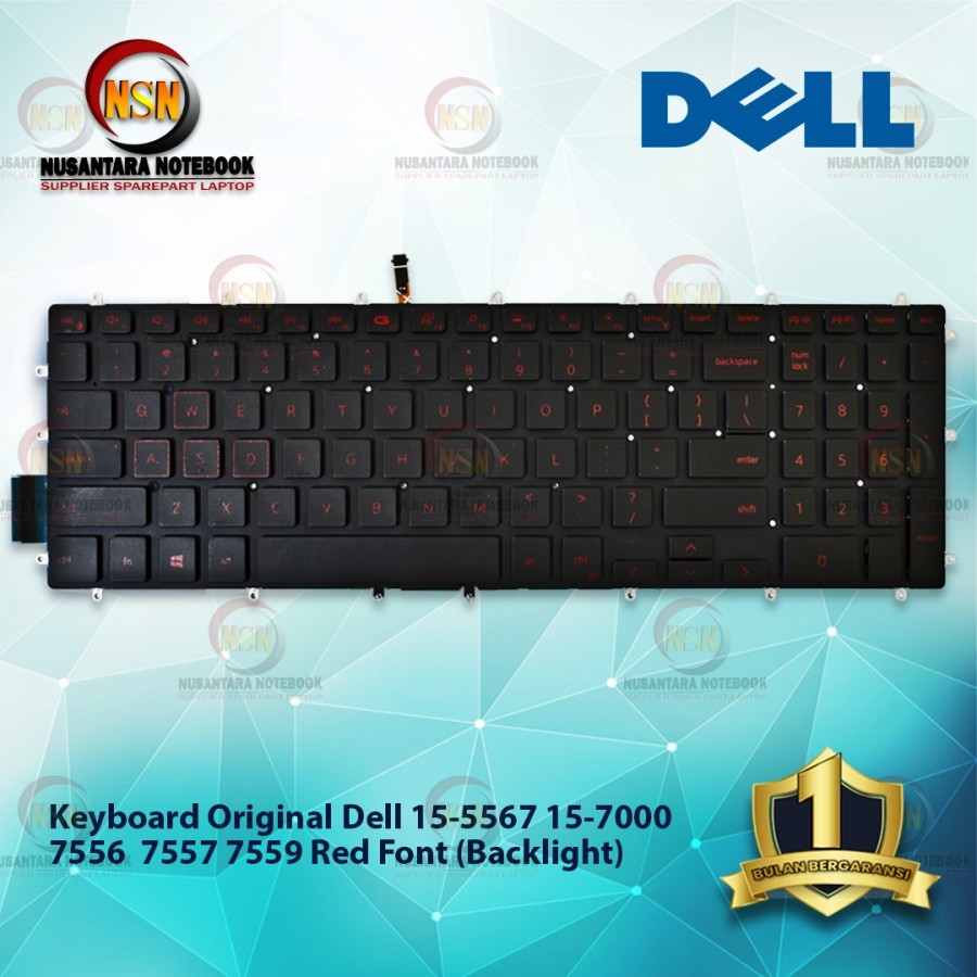 Jual Keyboard Original Laptop For 7557 7559 15-5567 15-7000 BackLight ...
