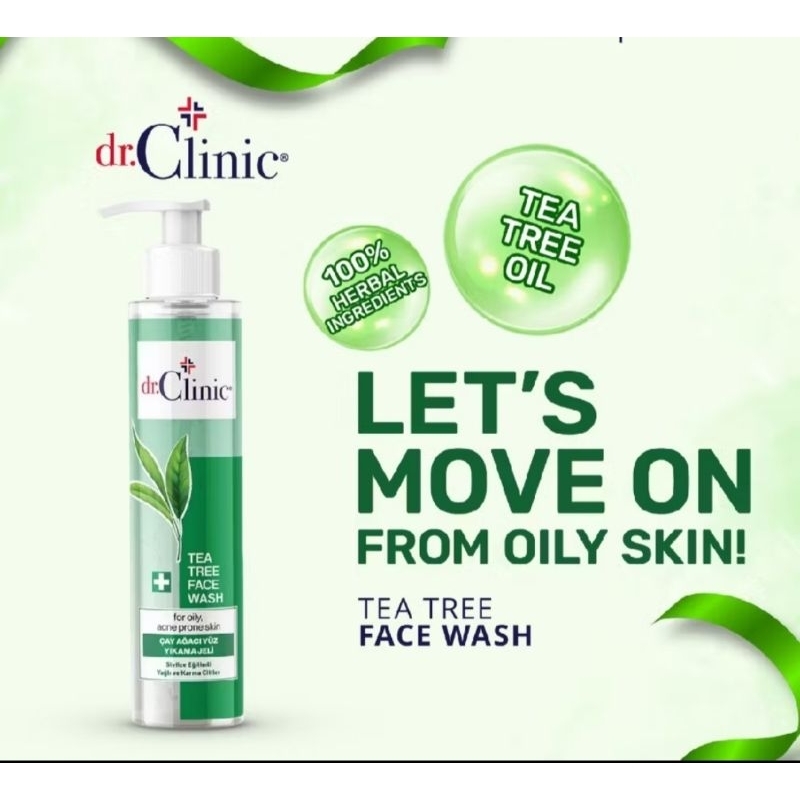 Jual Dr.Clinic Tea Tree Face Wash for Oily Acne Prone skin 200ml ...