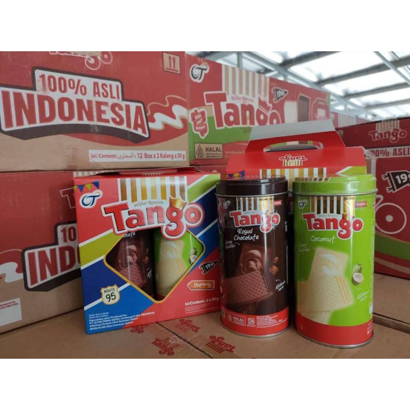 Jual PAKET TANGO WAFER ISI 2 COKELAT + COCONUT 2 X 50GR | Shopee Indonesia