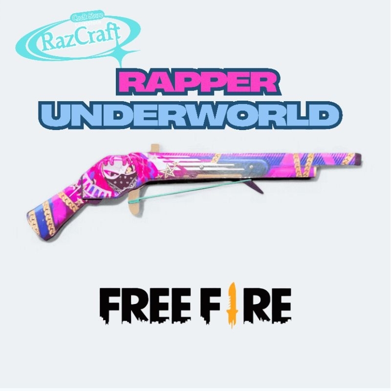 Jual Mainan Anak Shotgun SG 2 Kayu Rapper Underworld FreeFire FF Peluru ...