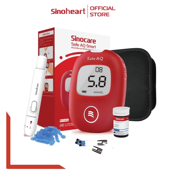 Jual Sinocare Safe AQ Smart Paket Cek Gula Glukosa Darah | Shopee Indonesia