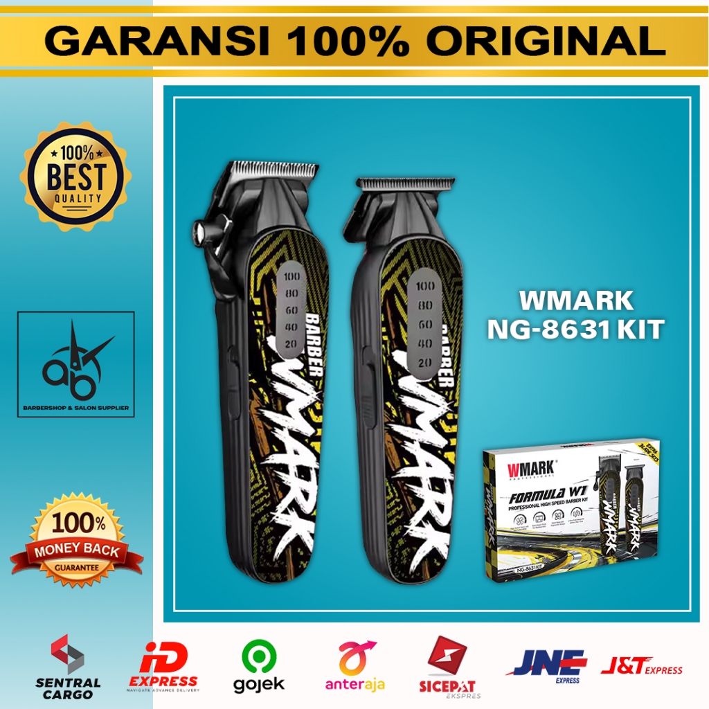 Jual WMARK NG-8631 Hair Clipper dan Trimmer Alat Cukur Pangkas Rambut 9000 Rpm Barbershop ...