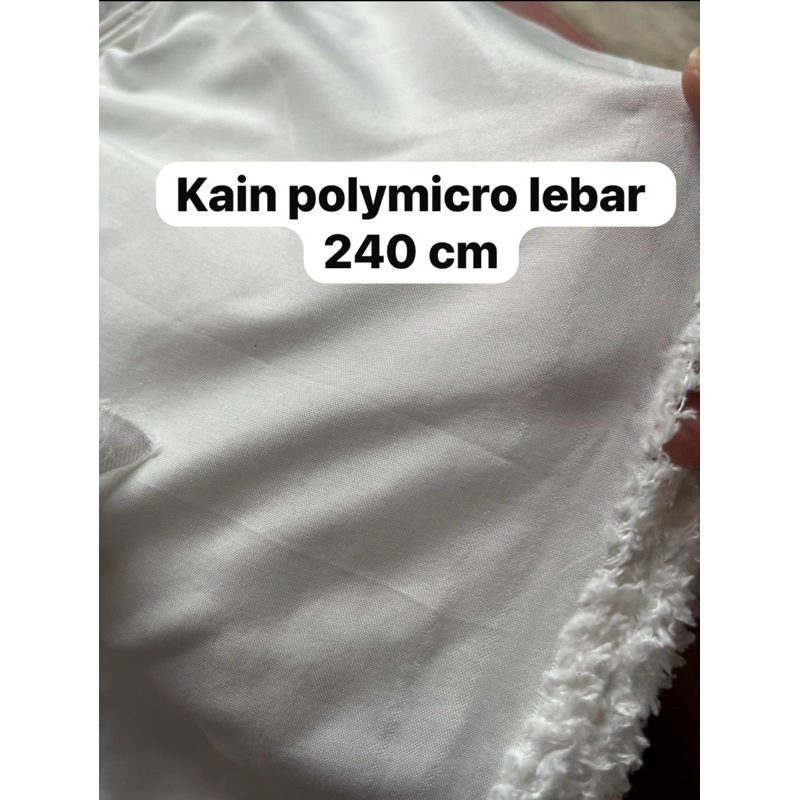 Jual Harga permeter kain polymicro / polimikro lebar 260 cm | Shopee Indonesia