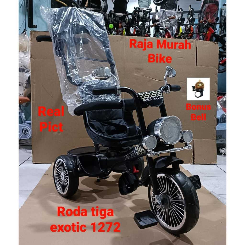 Jual Sepeda Anak Roda Tiga 4 In 1 Exotic ET-1272 Sepeda Roda Tiga ...