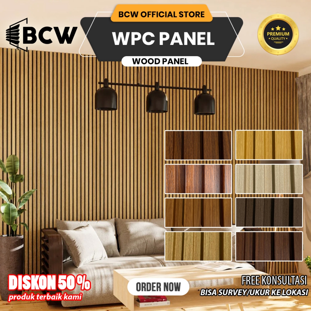 Jual BCW - Wood Panel WPC Dinding Motive Kayu - WPC Wall Panel 1 BOX ...