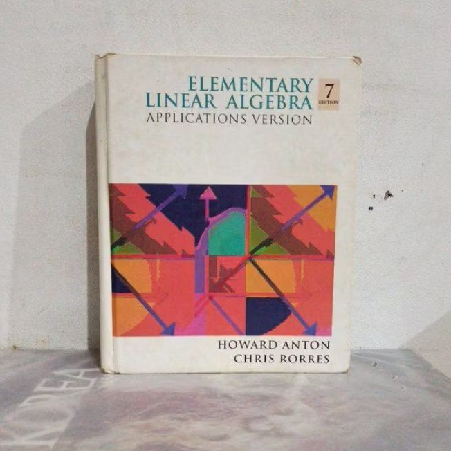 Jual Buku Original ELEMENTARY LINEAR ALGEBRA APLICATIONS VERSION 7 ...