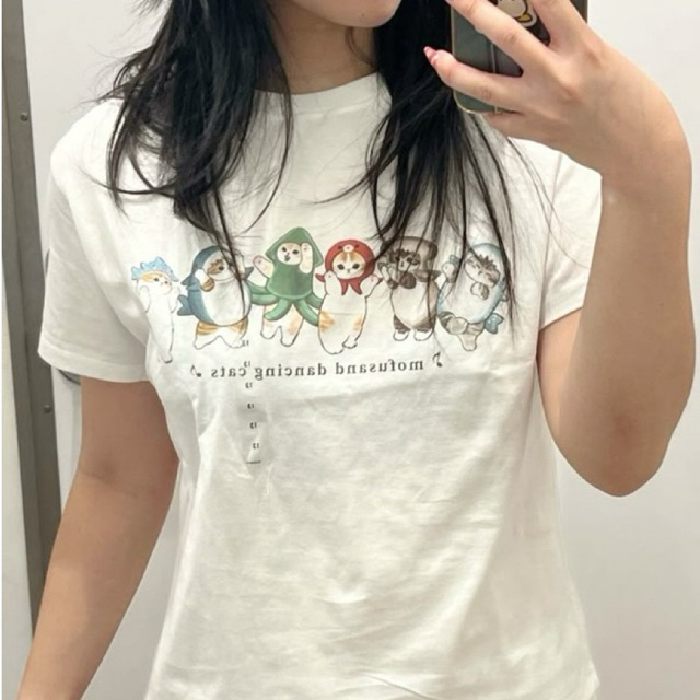 Jual mofusand dancing cats baby tee coquette cat cute soft aesthetic ...