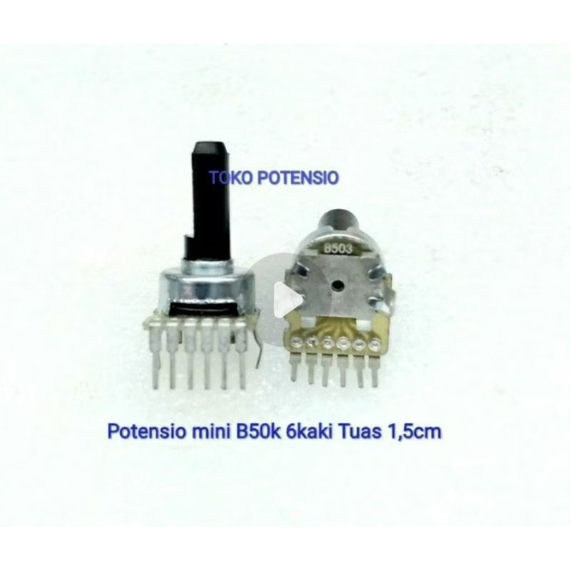 Jual POTENSIO MINI POLITRON 6KAKI B50K SETEREO | Shopee Indonesia