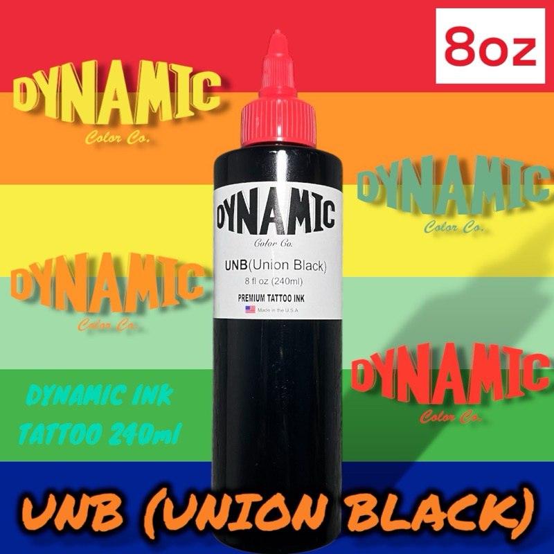 Jual Tinta Tattoo Dynamic Union Black 8oz 240ml | Shopee Indonesia