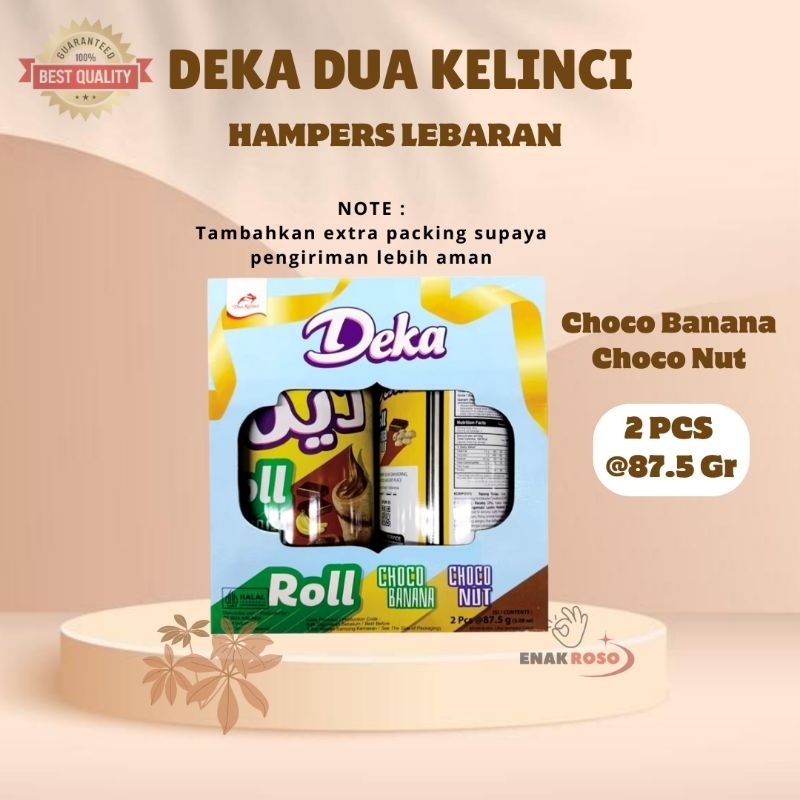 Jual Deka Wafer roll hampers parcel paket lebaran kaleng 2 x 87,5gr ...