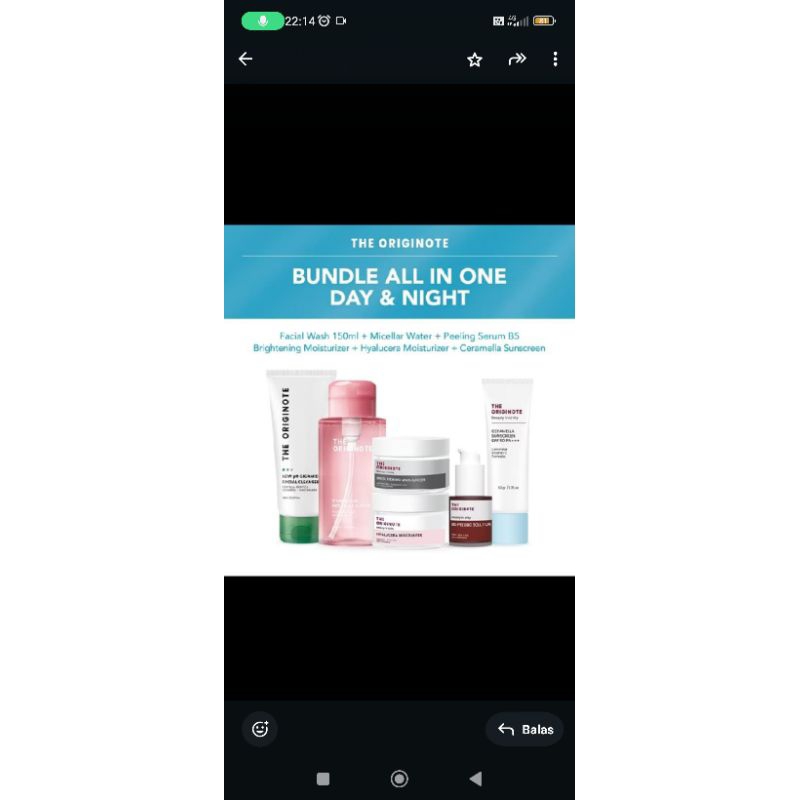 Jual the originote bundle all in one day & night | Shopee Indonesia