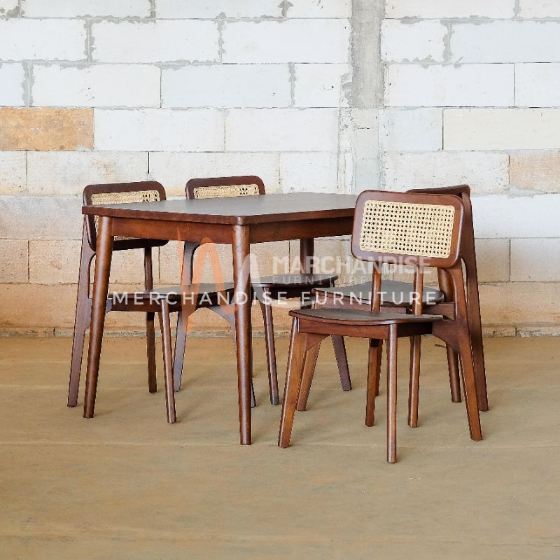 Jual Set Meja Makan Kursi Cafe Restoran Model Terbaru dan Terlaris - Kursi TV Jati Mix Rotan ...