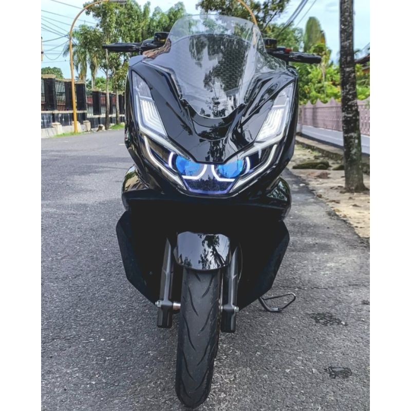 Jual winshield variasi visor pcx 160 model standar bahan aklirik 3 mili ...