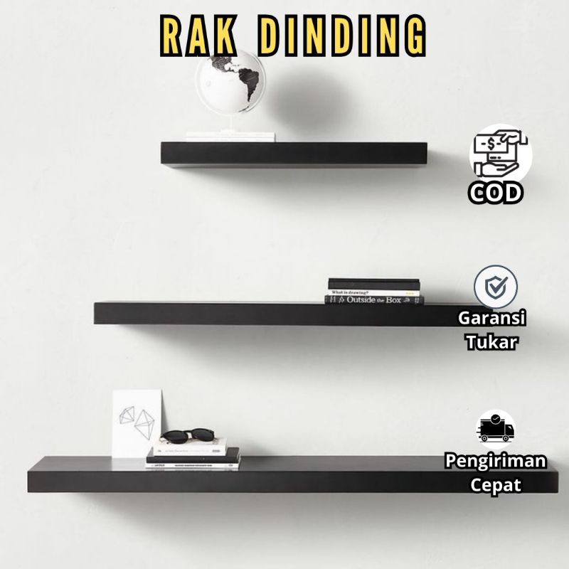 Jual AMBALAN RAK DINDING MELAYANG KAYU ASLI SERBAGUNA DESIGN MINIMALIS ...