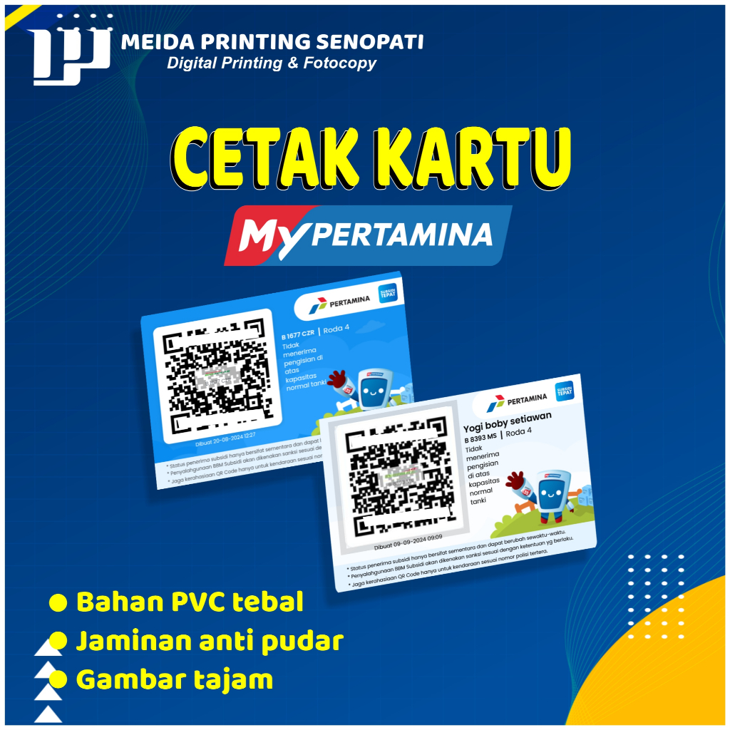 Jual CETAK KARTU MY PERTAMINA | Shopee Indonesia