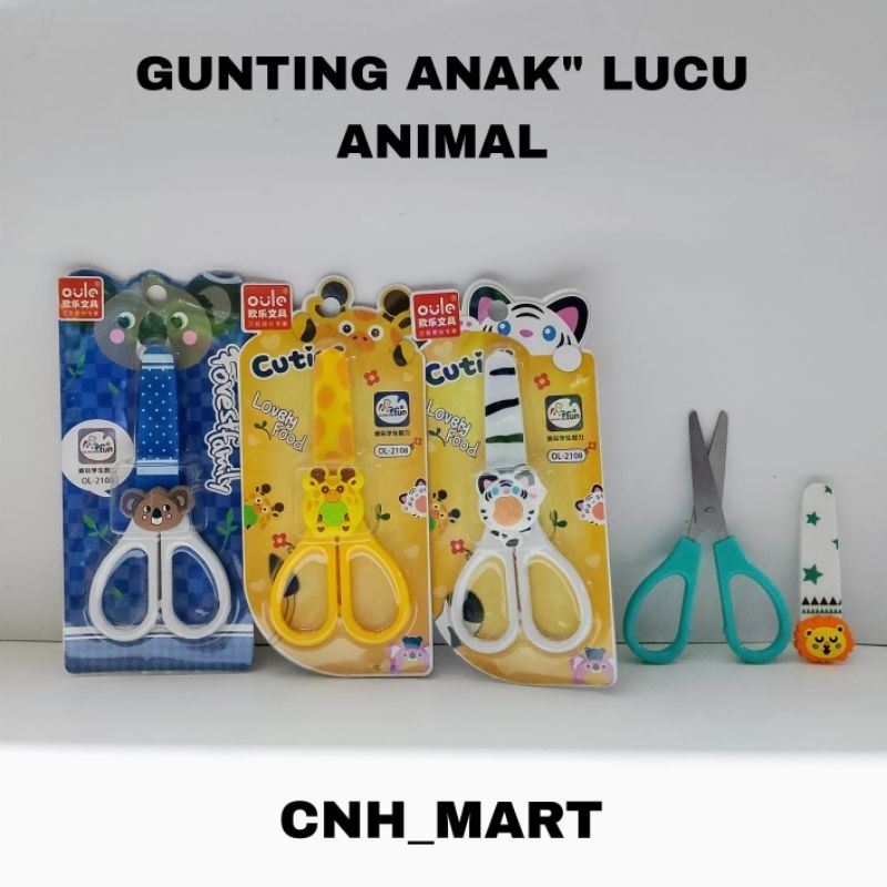 Jual Gunting Fancy Lucu Animal + Tutup - Gunting Full Besi Sale Harga 1 ...