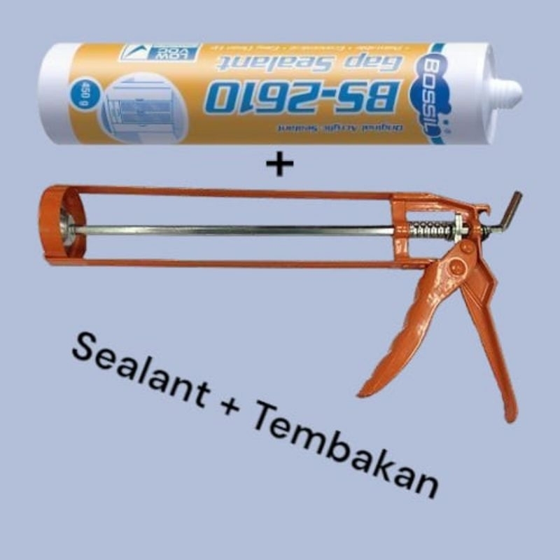 Jual Paket Stang Sealant Akrilik interior + Lem Sealant Bossil | Shopee ...