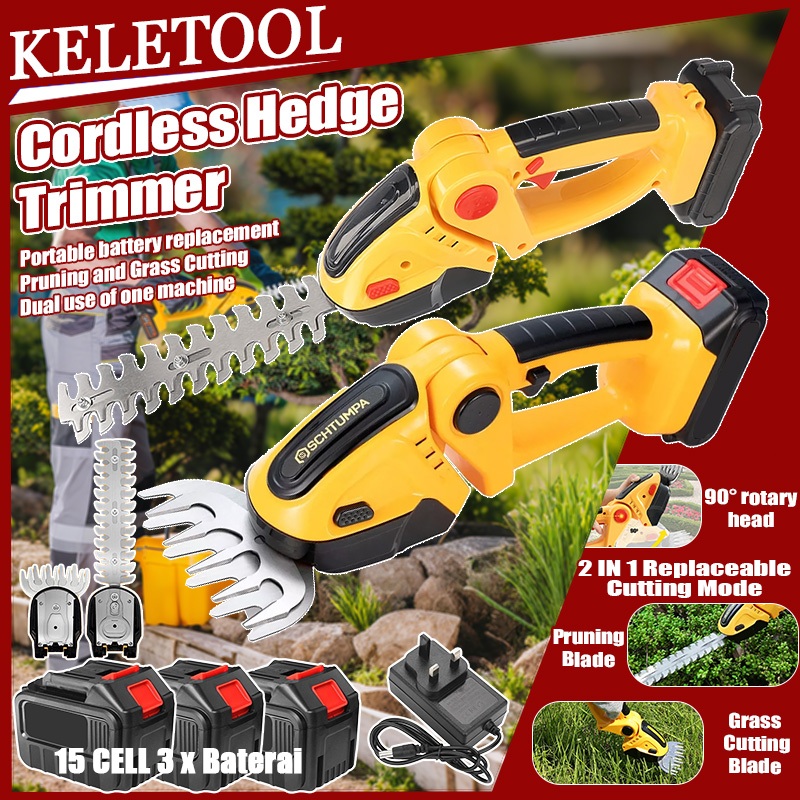 Jual Pemangkas Pagar Nirkabel 2-in-1 Pemangkas Rumput Genggam Elektrik ...