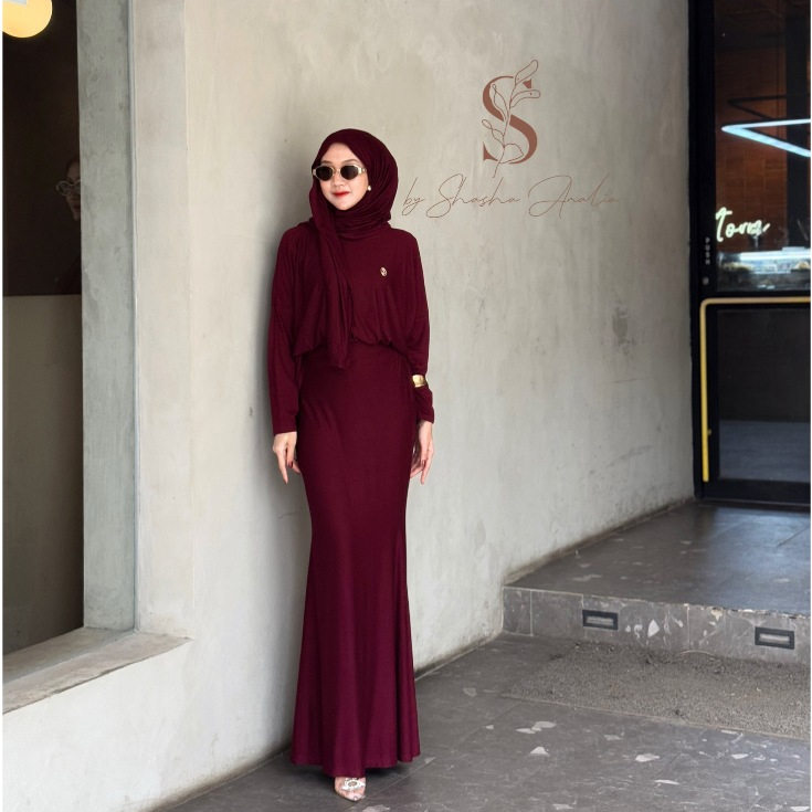 Jual VALEN SET ONE SET KAOS ROK HIJAB WANITA PREMIUM PINGGANG KARET ...