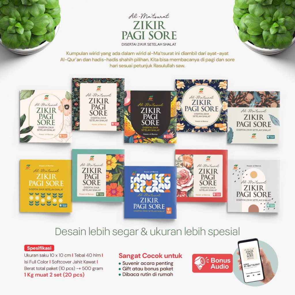 Jual Unik Al Matsurat Zikir Pagi Petang - Hasan Al Banna/Ziyad Book ...