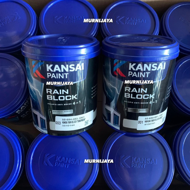 Jual KANSAI RAIN BLOCK 1KG CAT PELAPIS ANTI BOCOR WATERPROOF BISA ...