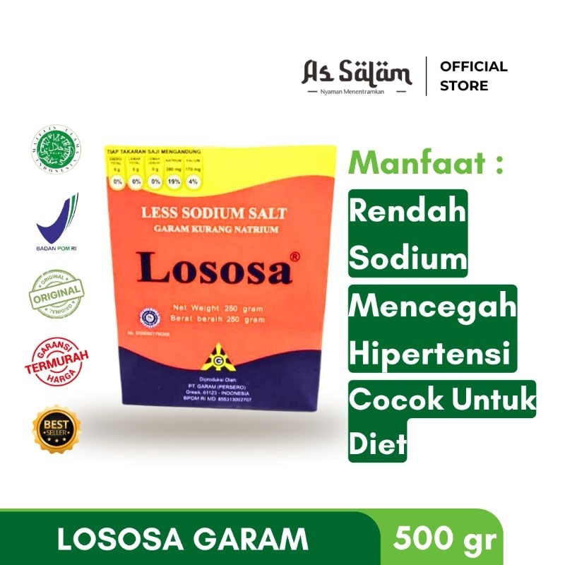 Jual Garam Hipertensi / Garam Darah Tinggi Rendah Natrium Lososa ...