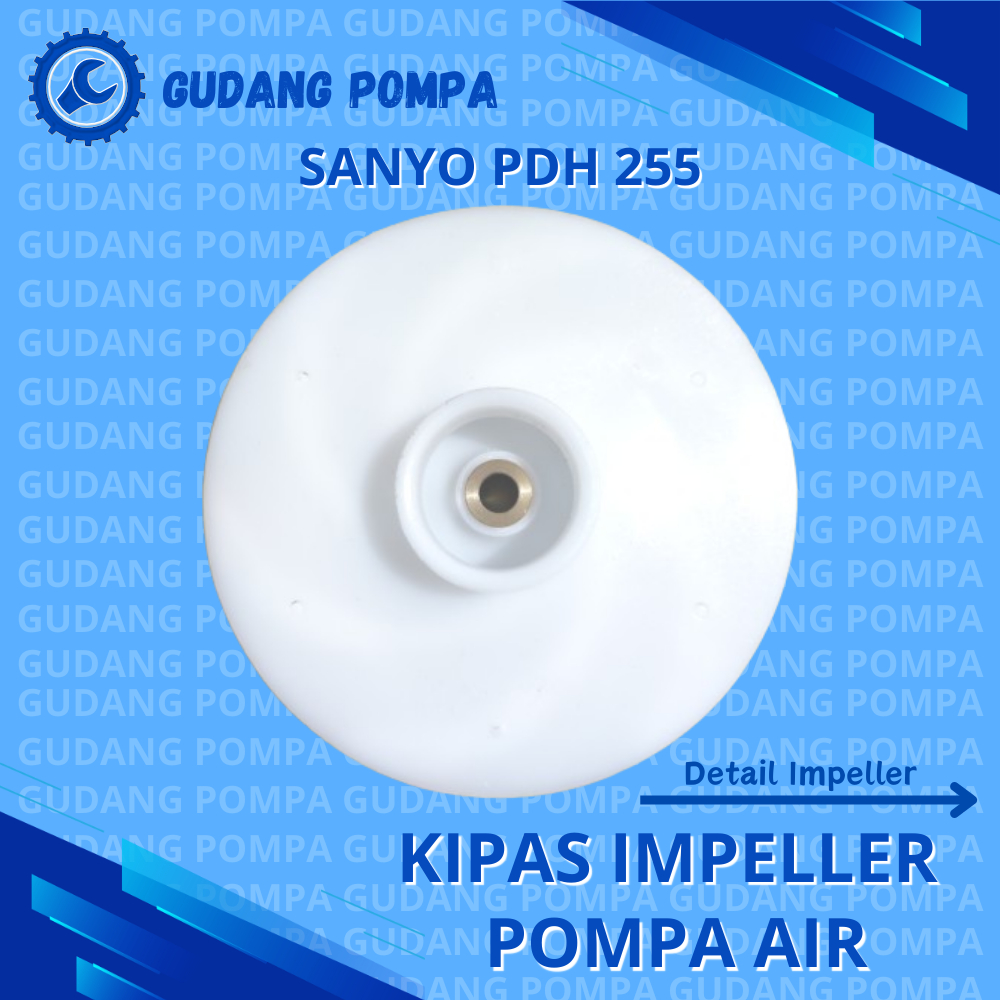 Jual Kipas / impeller JetPump Sanyo PDH 255 San-Ei Impeller Gading - SparePart Pompa Air ...
