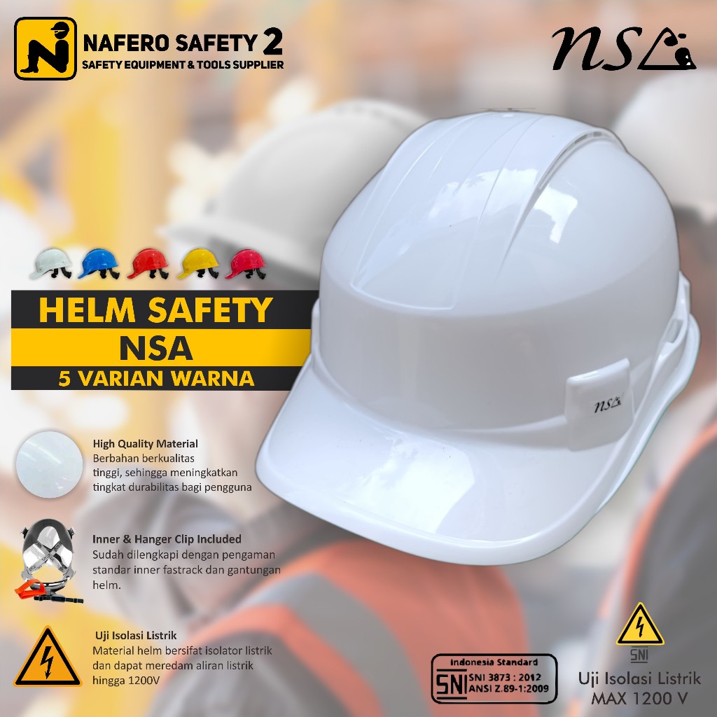Jual Helm Safety Proyek NSA pelindung kepala helm proyek berkualitas ...