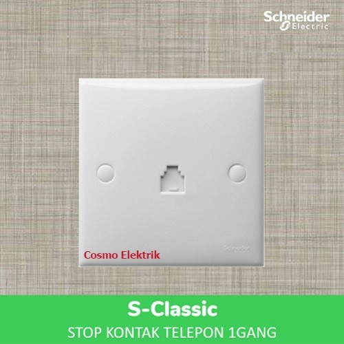 Jual Stop Kontak Telp / Socket Telepon Clipsal S-Classic ET01_4 ...